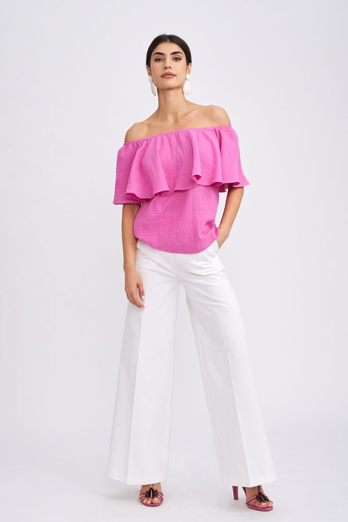 Jolene Ruffled Cotton Muslin Top - chemistry-studio