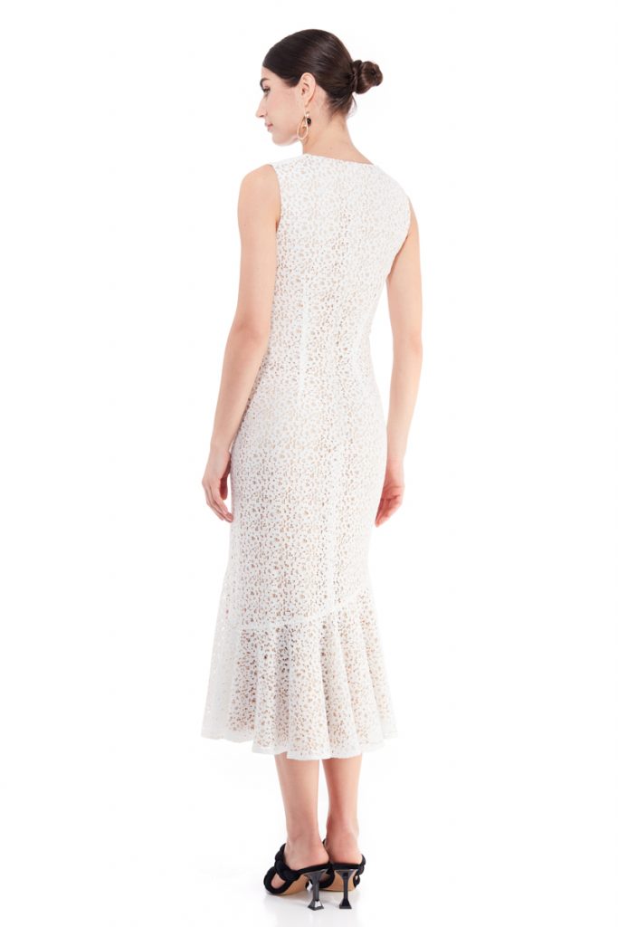 Snowdrop Cotton Lace Midi Dress - chemistry-studio
