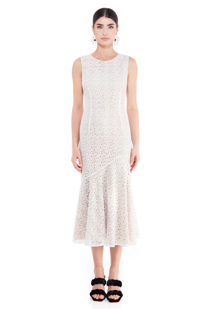 Snowdrop Cotton Lace Midi Dress - chemistry-studio
